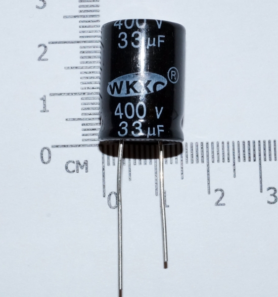 ECAP 400 В - 33 мкФ купить 1425 - конденсаторы алюминиевые с гибкими ...